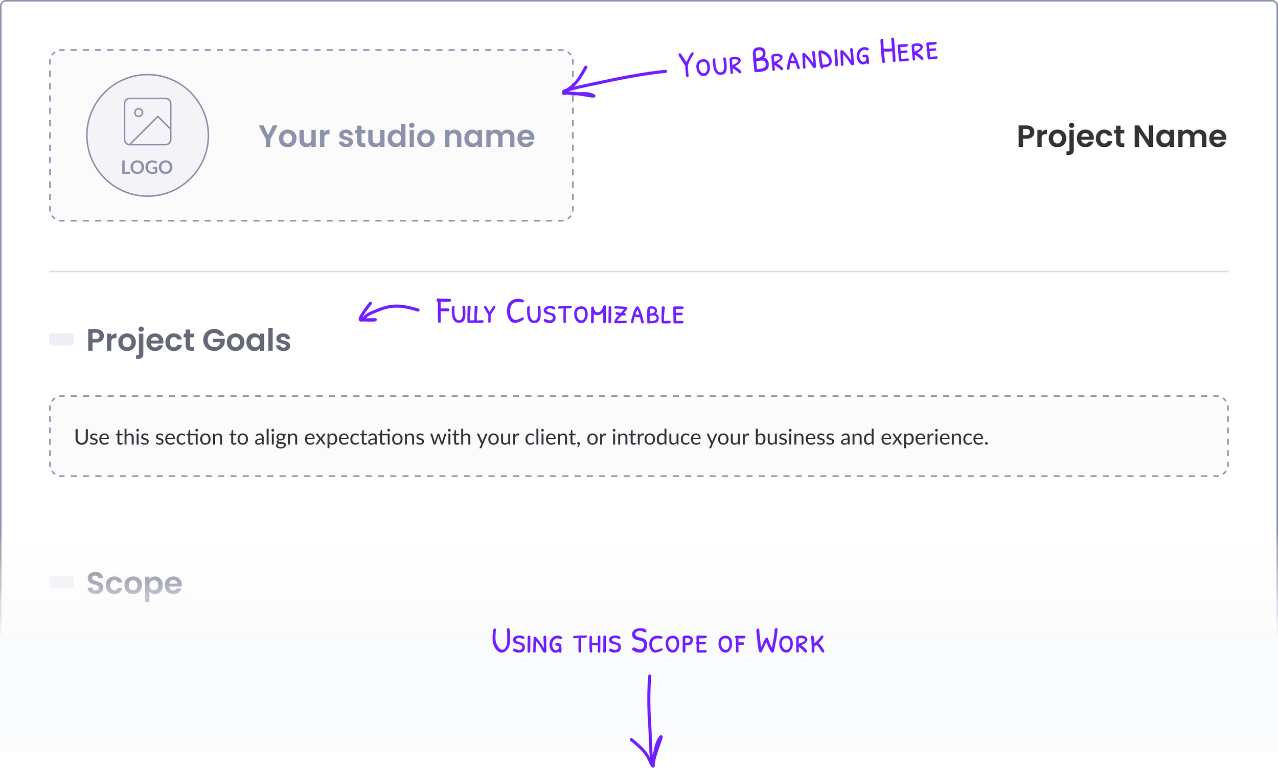 Landing Page Design Scope of Work Template (with Prices) — Wethos