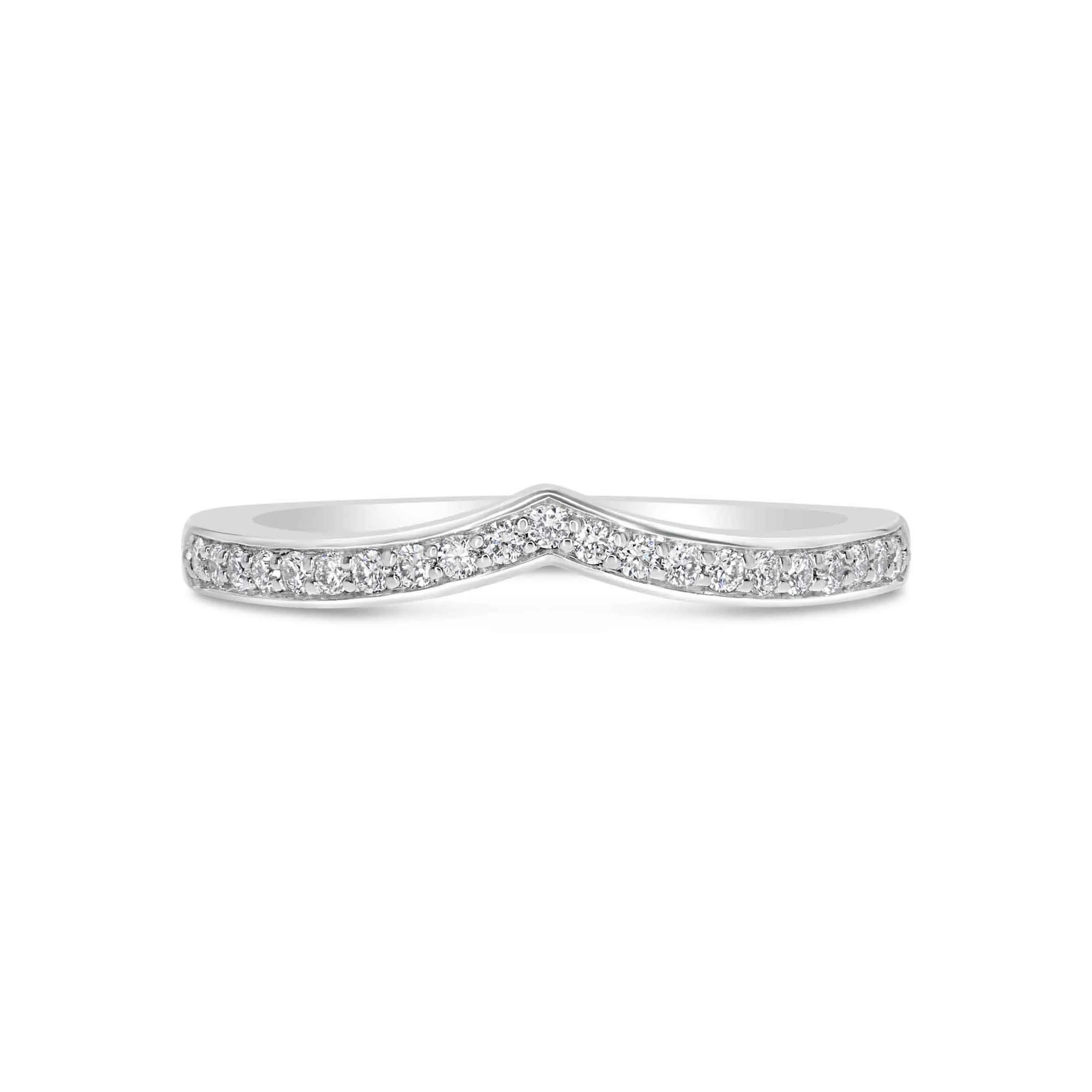 CHEVRON DIAMOND PAVE BAND — SCAGNETTI