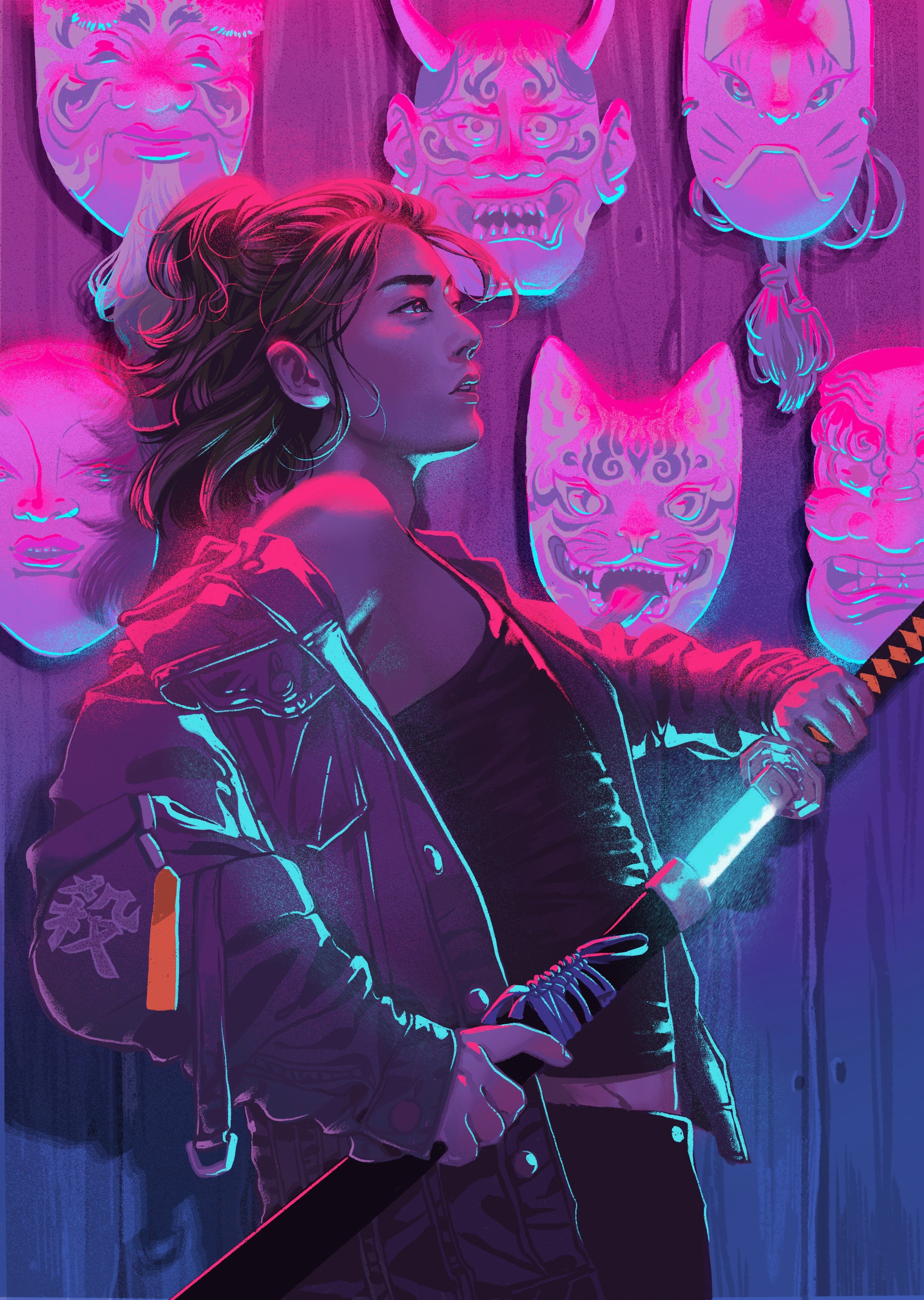 Cyber Samurai Concept Art