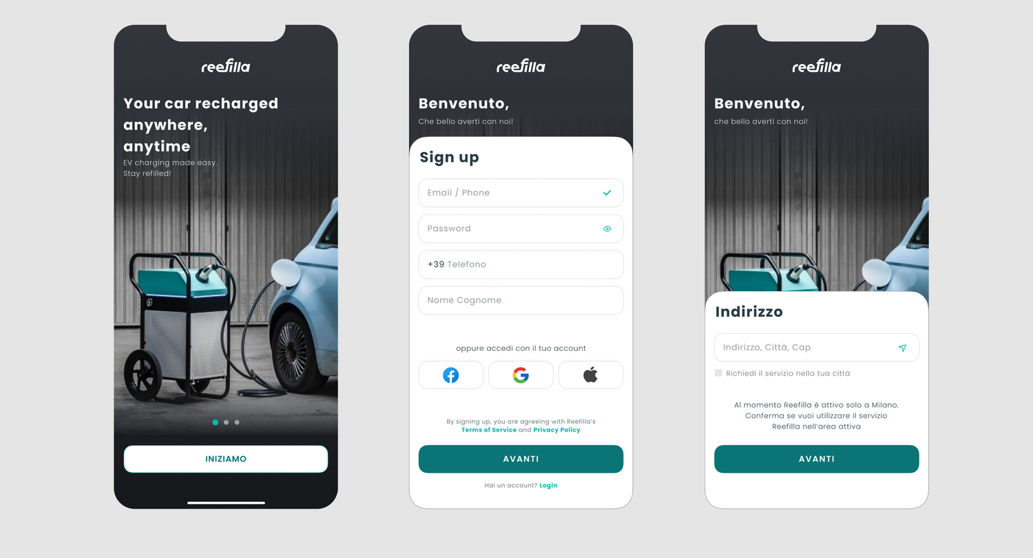 Reefilla Mobile EV Charging - Granstudio UXUI & Sustainable Mobility Design | Granstudio