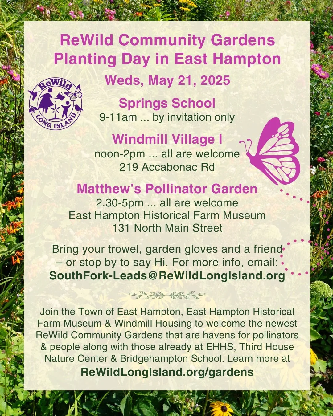 Community Garden Planting Day in East Hampton — ReWild Long Island