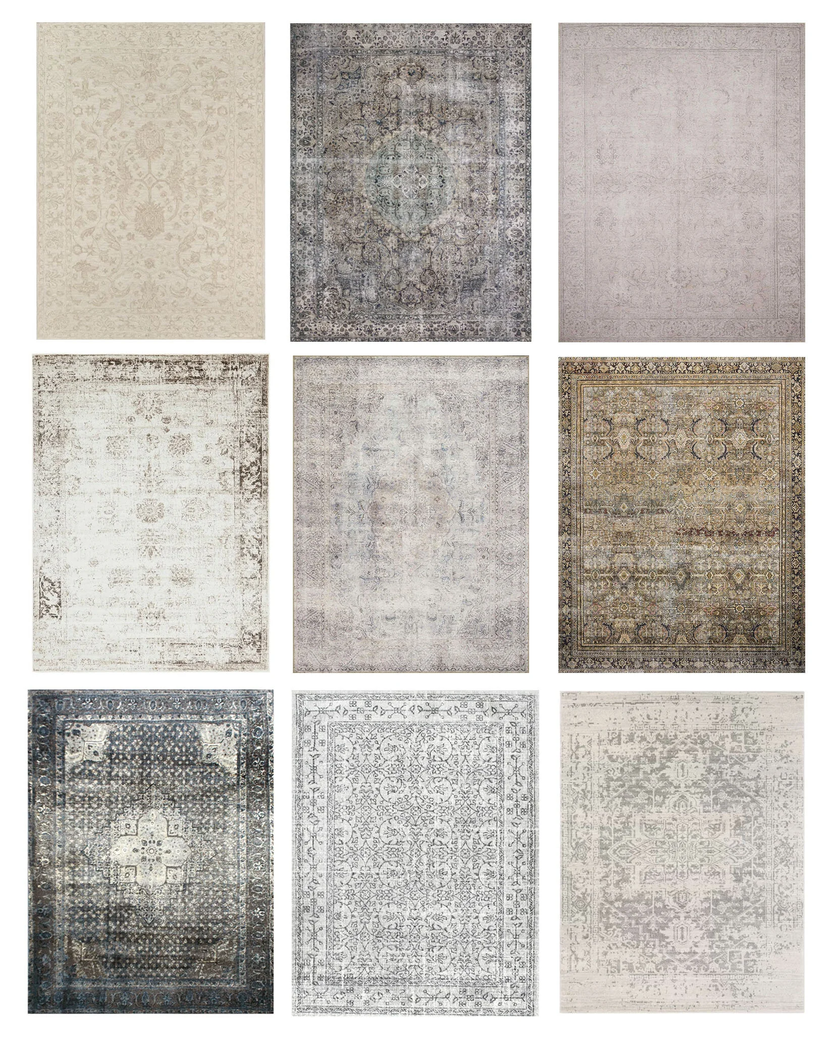 Affordable Neutral Vintage Style Rugs — Blushing Boho