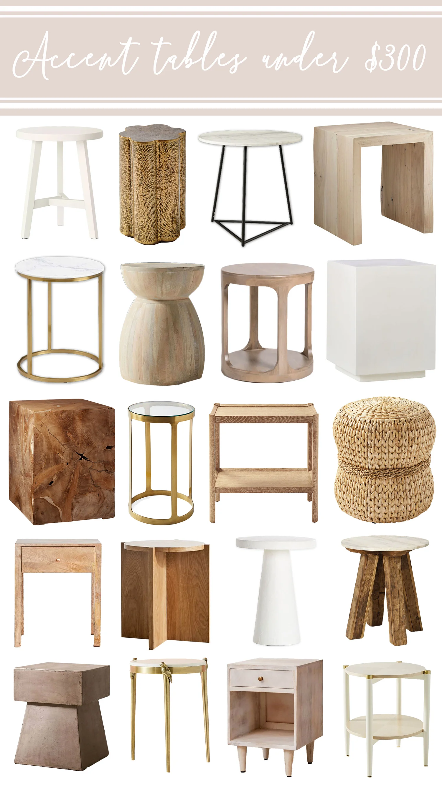 Accent Tables Under $300 — Blushing Boho