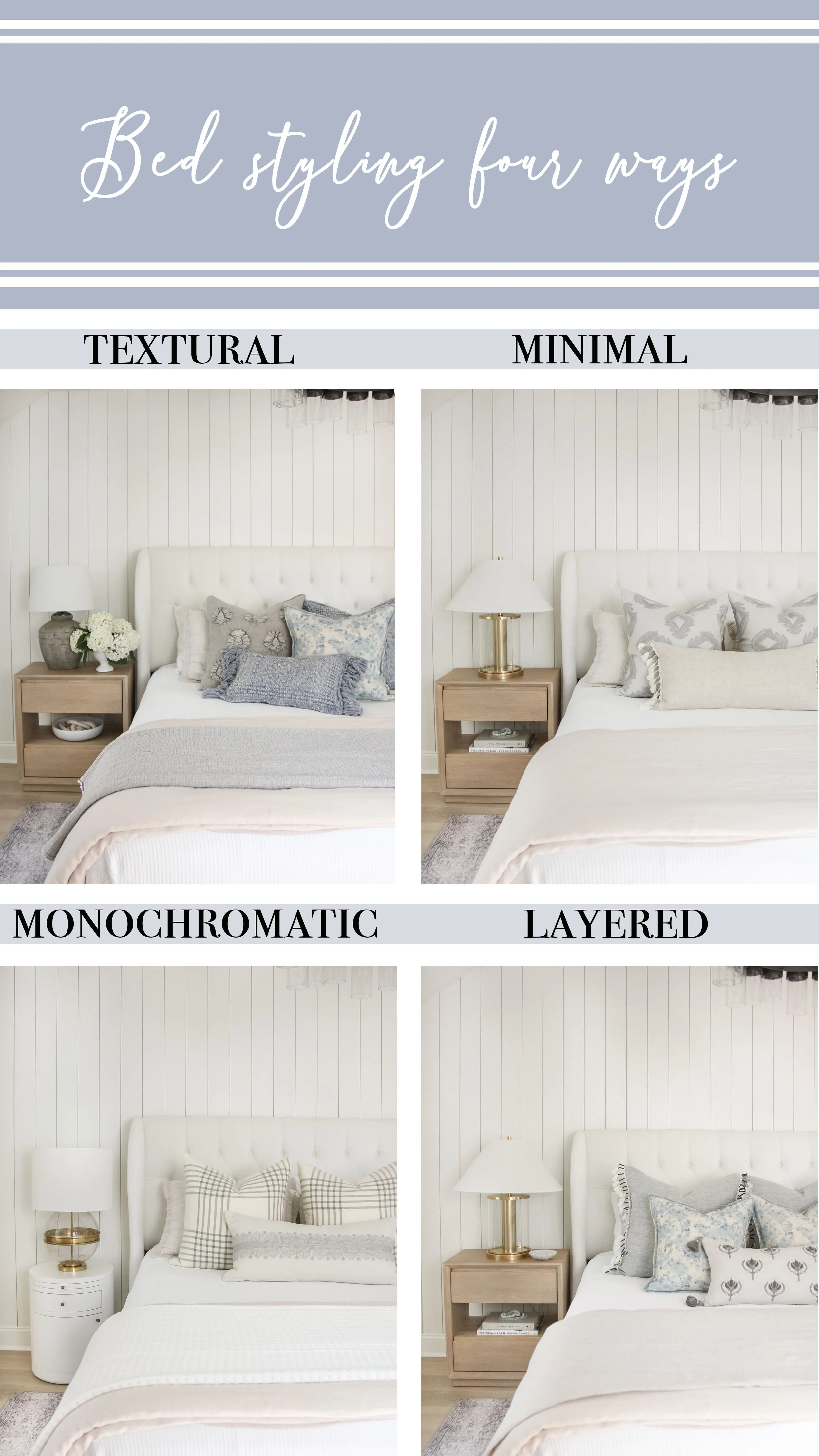 Bed Styling Four Ways — Blushing Boho