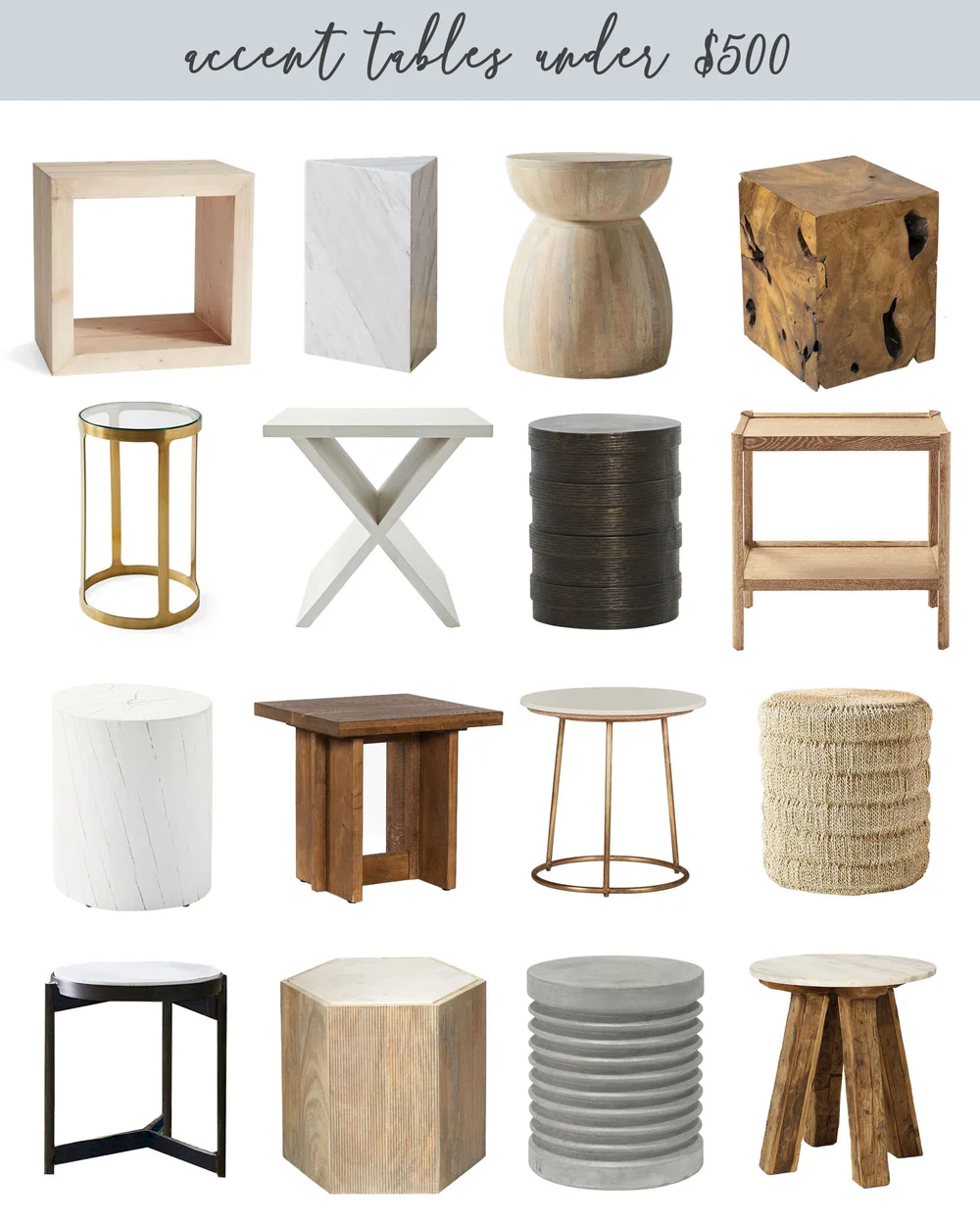 Affordable Accent Tables — Blushing Boho