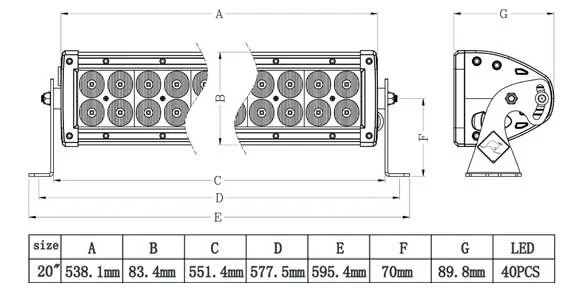 Lightforce Dual Row Lightbar 20" — All 4x4 Services