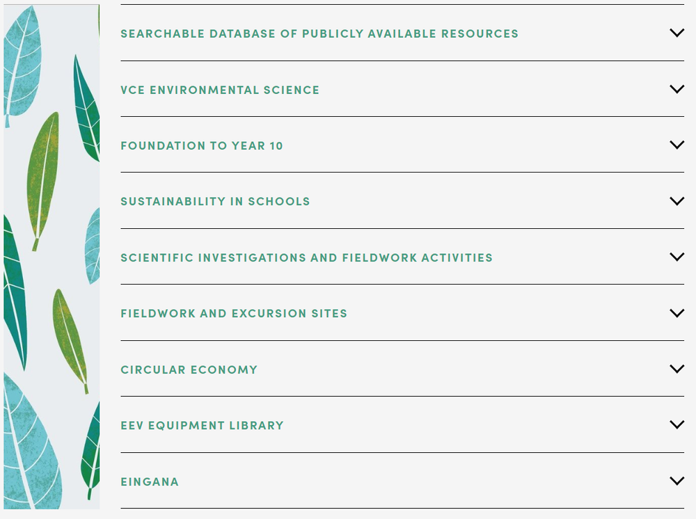 Member Resources Homepage — Environment Education Victoria