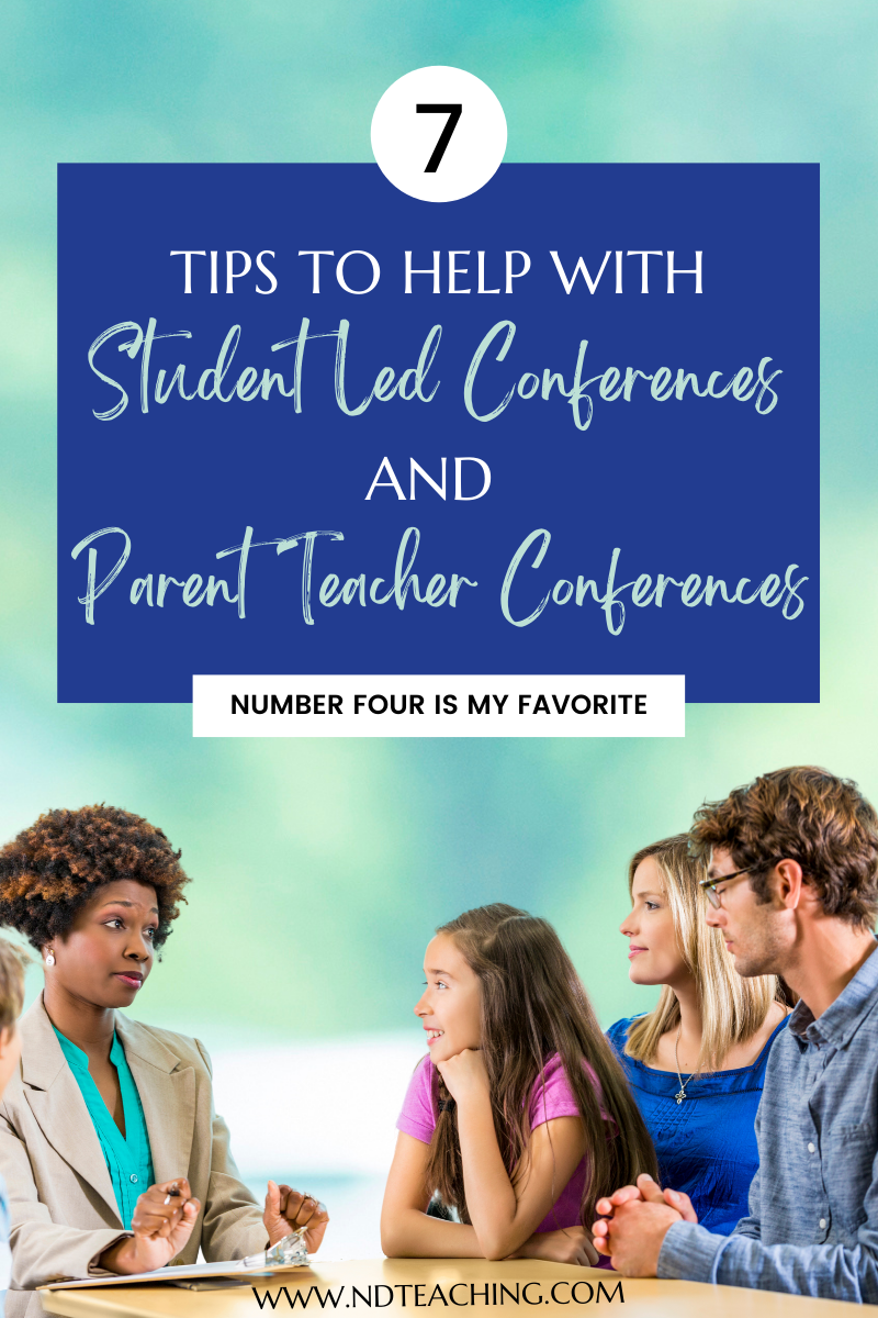 7 Tips to Help with Student Led Conferences and Parent Teacher ...