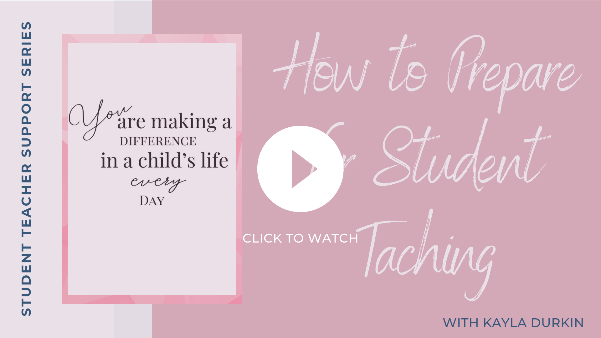 Student Teacher — Mrs. Kayla Durkin