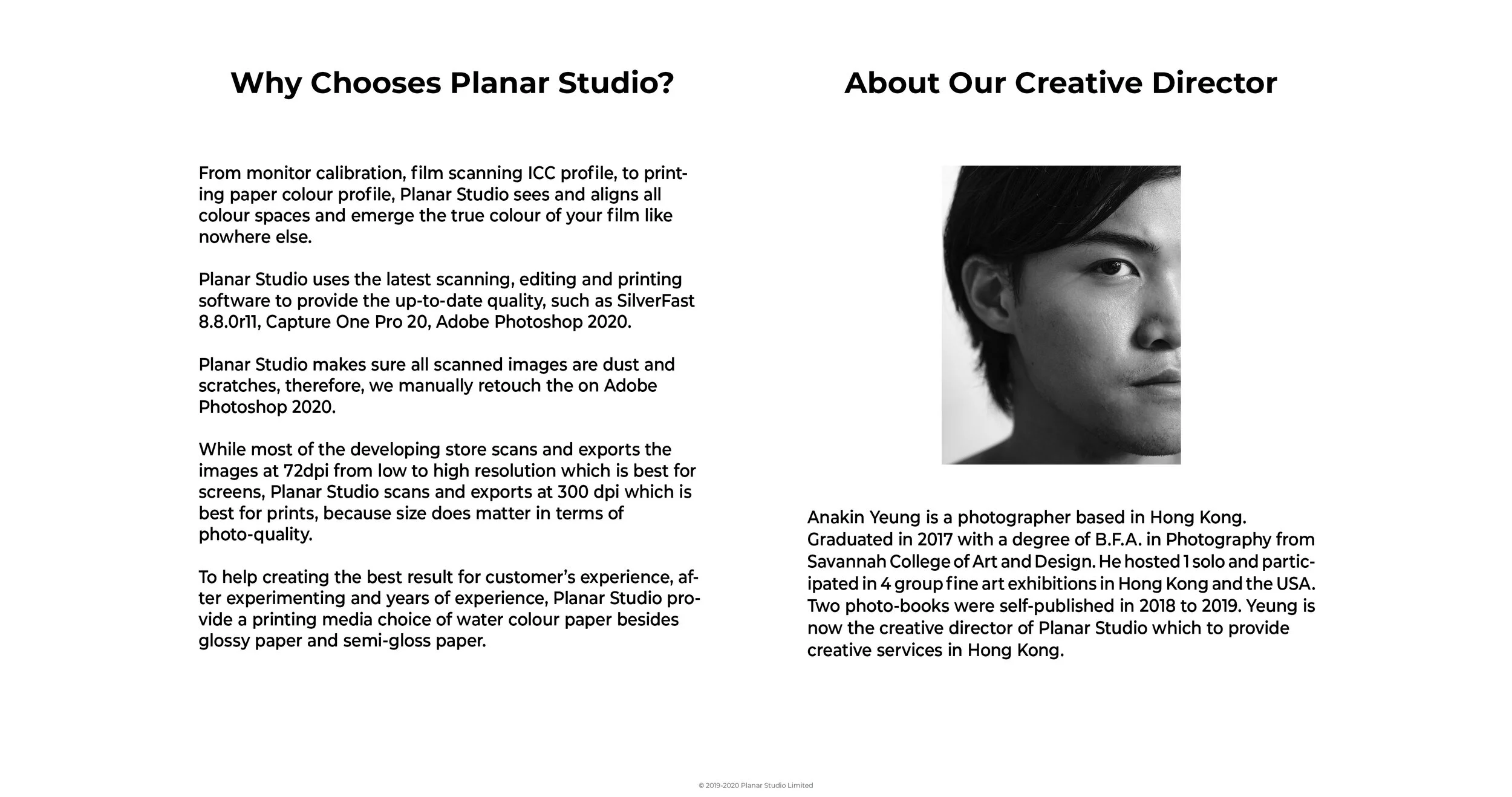 Scan & Print Services — Planar Studio