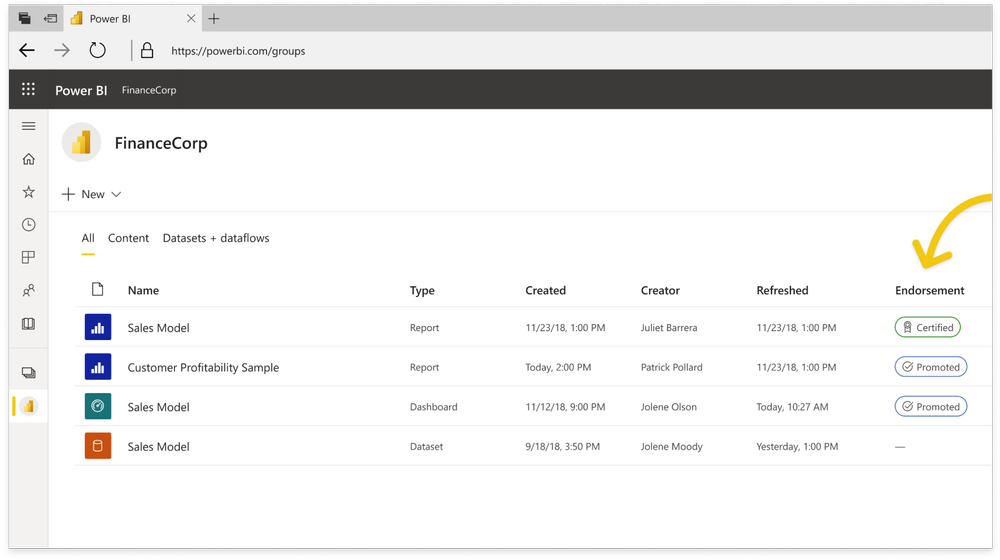 Power BI - New Feature Highlight - Certified Reports — Data consultants