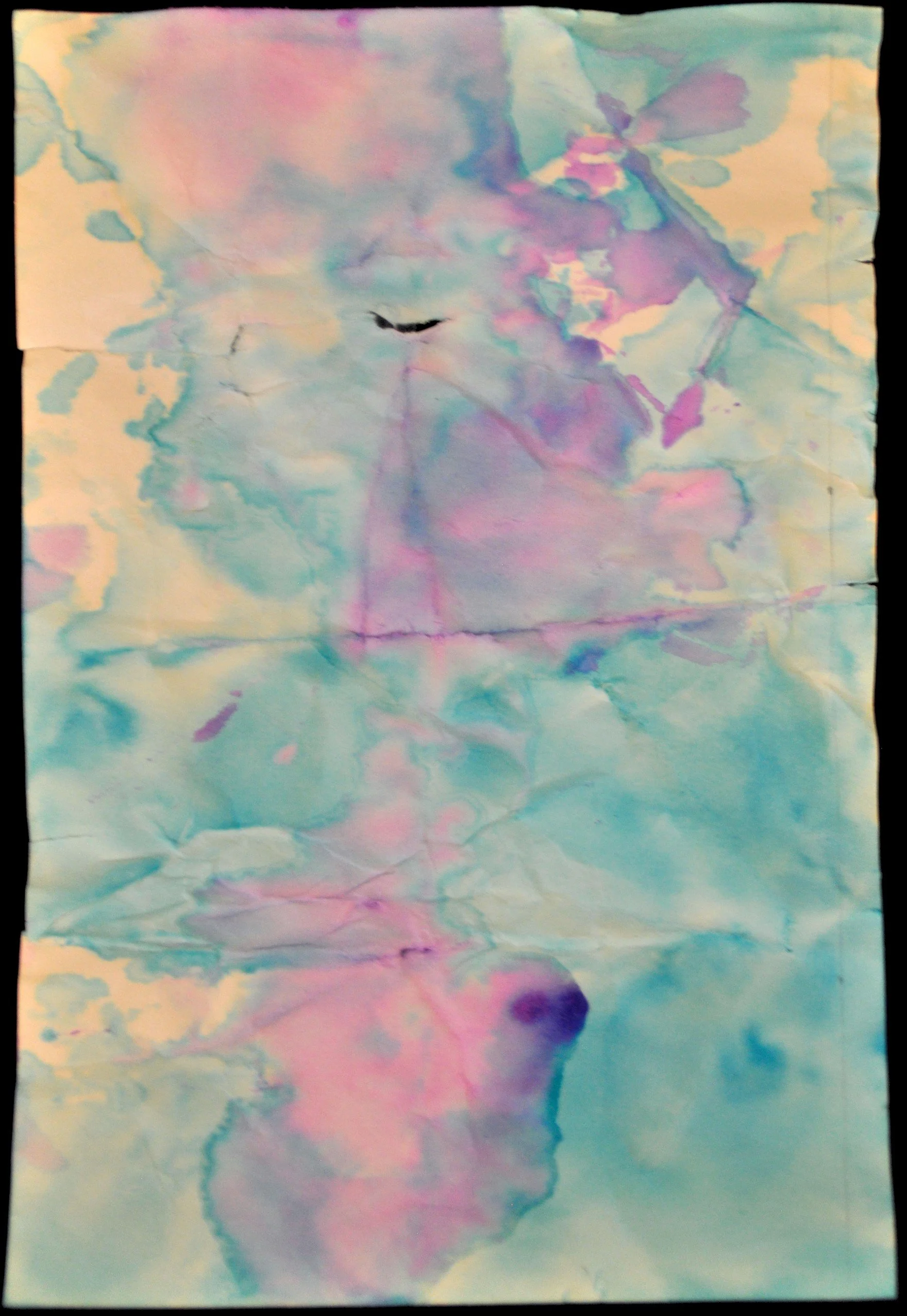 Acrylic Rumpled Heart #55 Acrylic Collage Painting Painting etna.com.pe