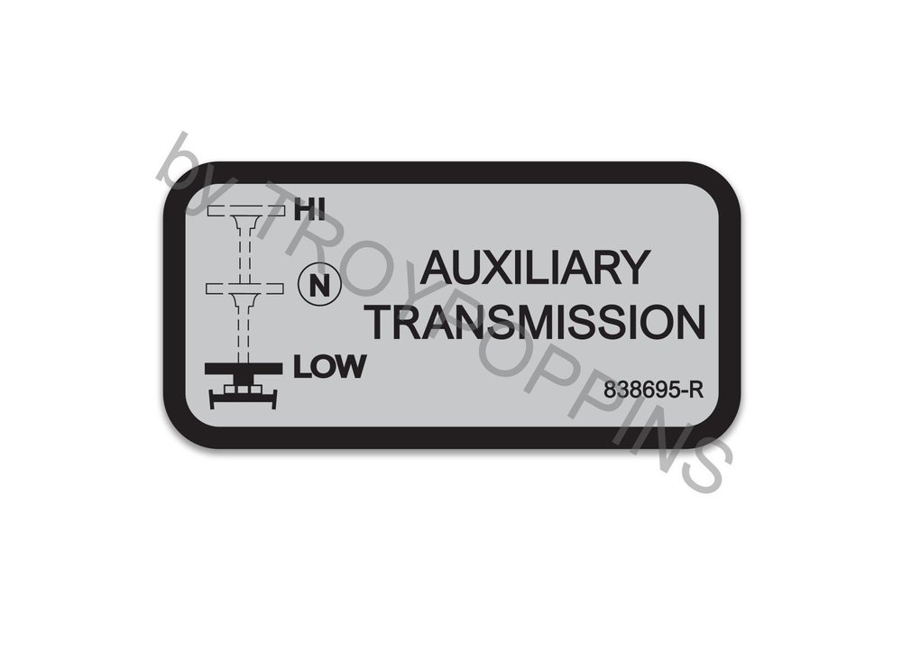 825502 ONE (1) NEW NOTICE MOTORCYCLE DECAL/STICKER REPLACEMENT CUSHMAN ...