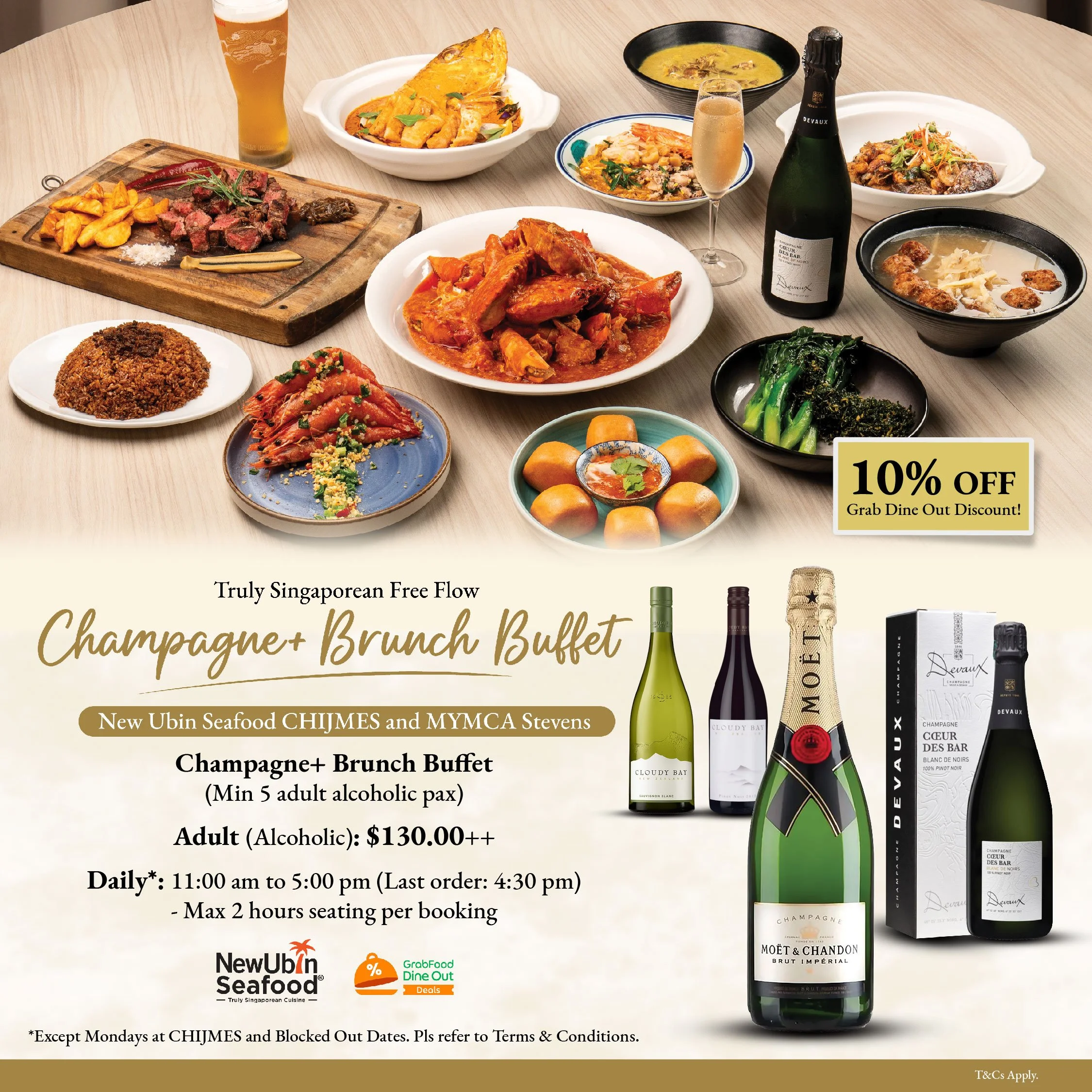 Champagne+ Buffet — New Ubin Seafood - Truly Singaporean Cuisine