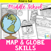 Map Skills Packet for Middle School Students — Sarah Miller Tech
