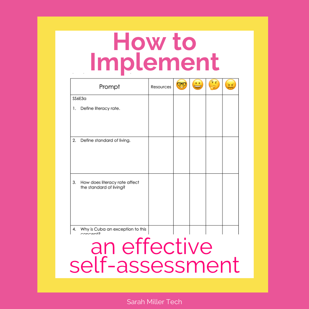 How to Design an Effective Self-Assessment — Sarah Miller Tech