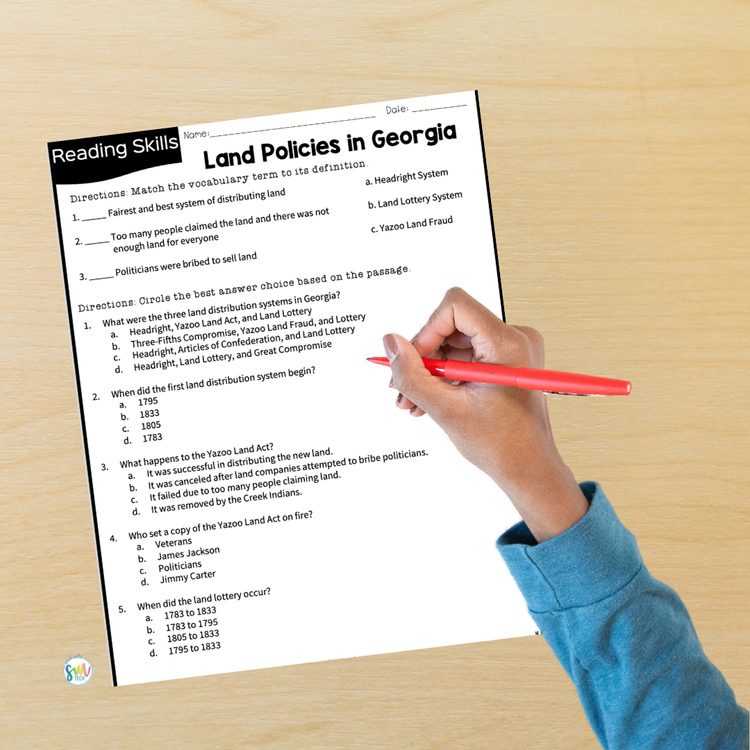 My Lesson Plans for Teaching Georgia's Land Policies SS8H4b — Sarah ...