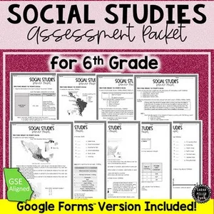 Region One-Pager Notes Set for 6th Grade — Sarah Miller Tech