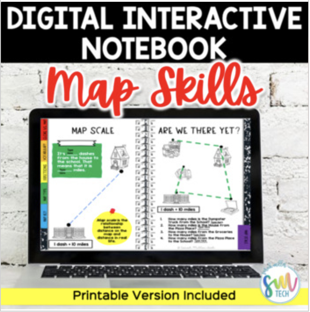 Map Skills Packet for Middle School Students — Sarah Miller Tech