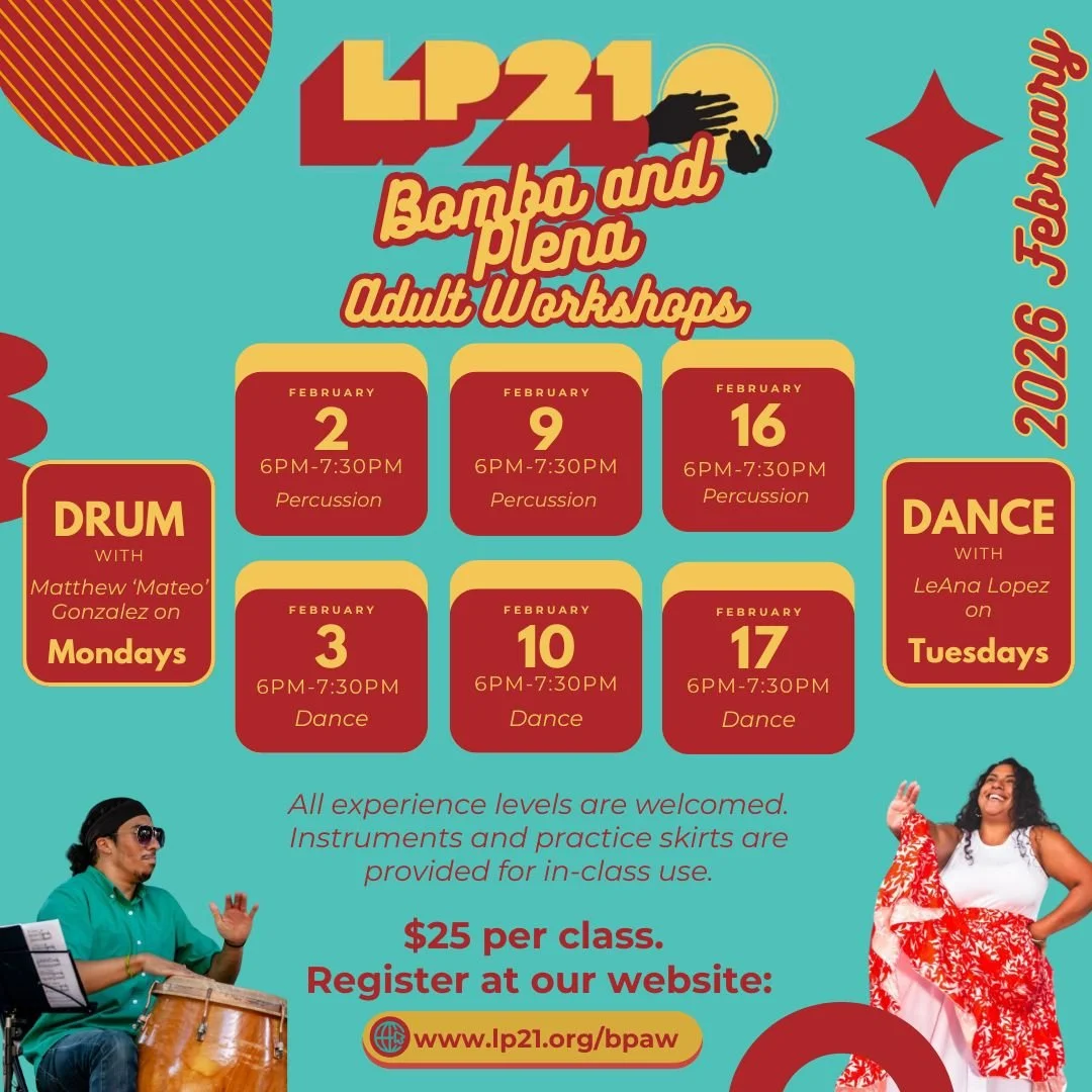 February Bomba and Plena Adult Workshops — Los Pleneros de la 21