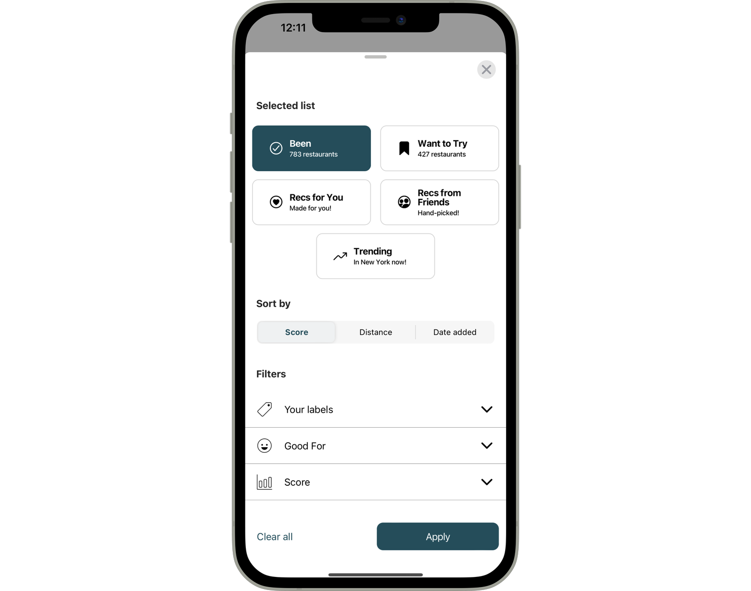 Beli App | Restaurant List Keeping