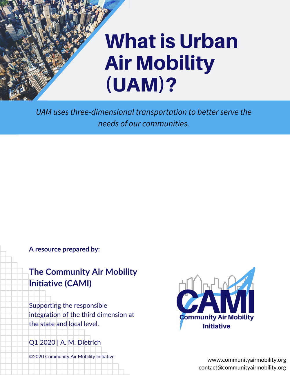 What is Urban Air Mobility (UAM)? — Community Air Mobility Initiative