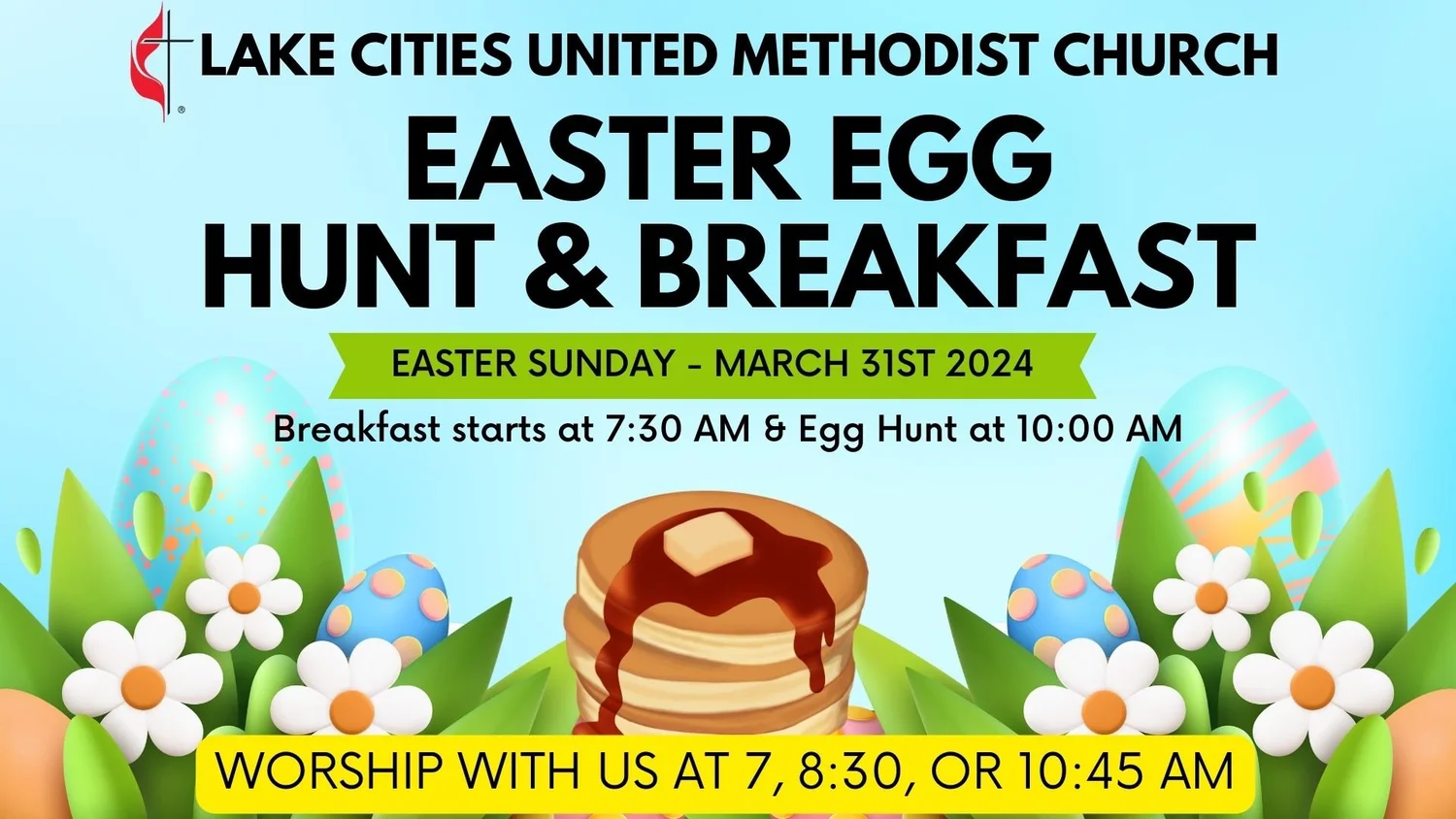 Easter Egg Hunt & Breakfast — Lake Cities United Methodist Church