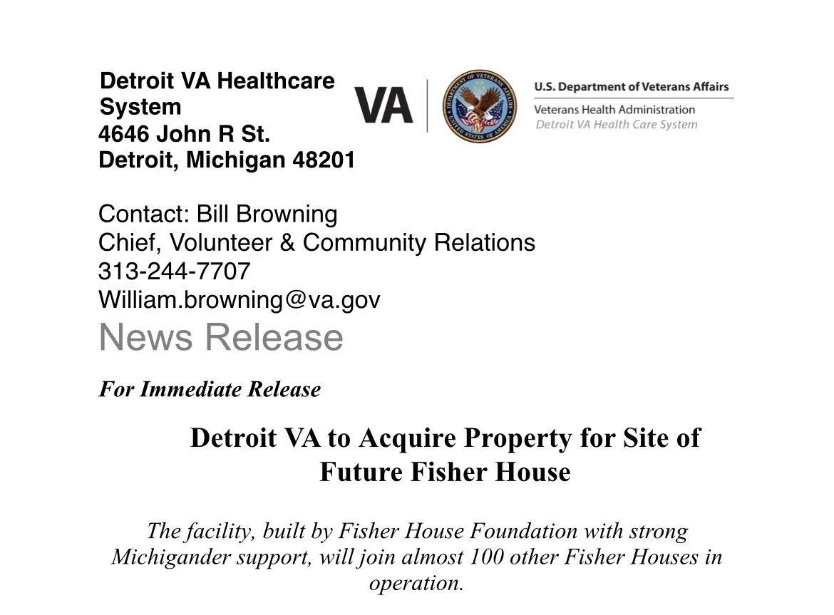 Fisher House Michigan