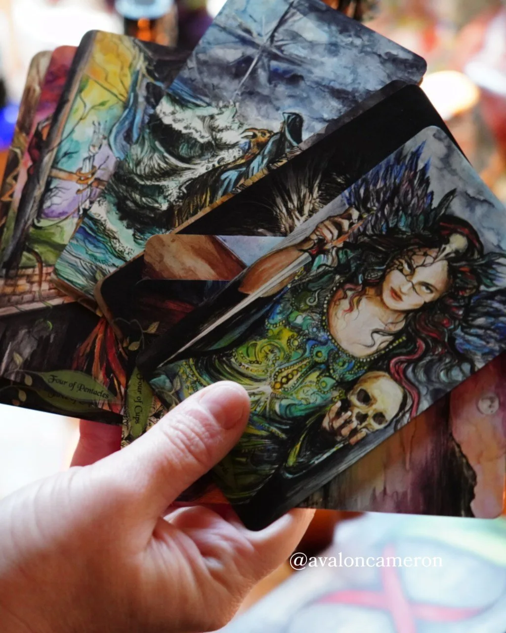 Avalon Cameron the Folk Witch, Tarot Teacher, Book Lover
