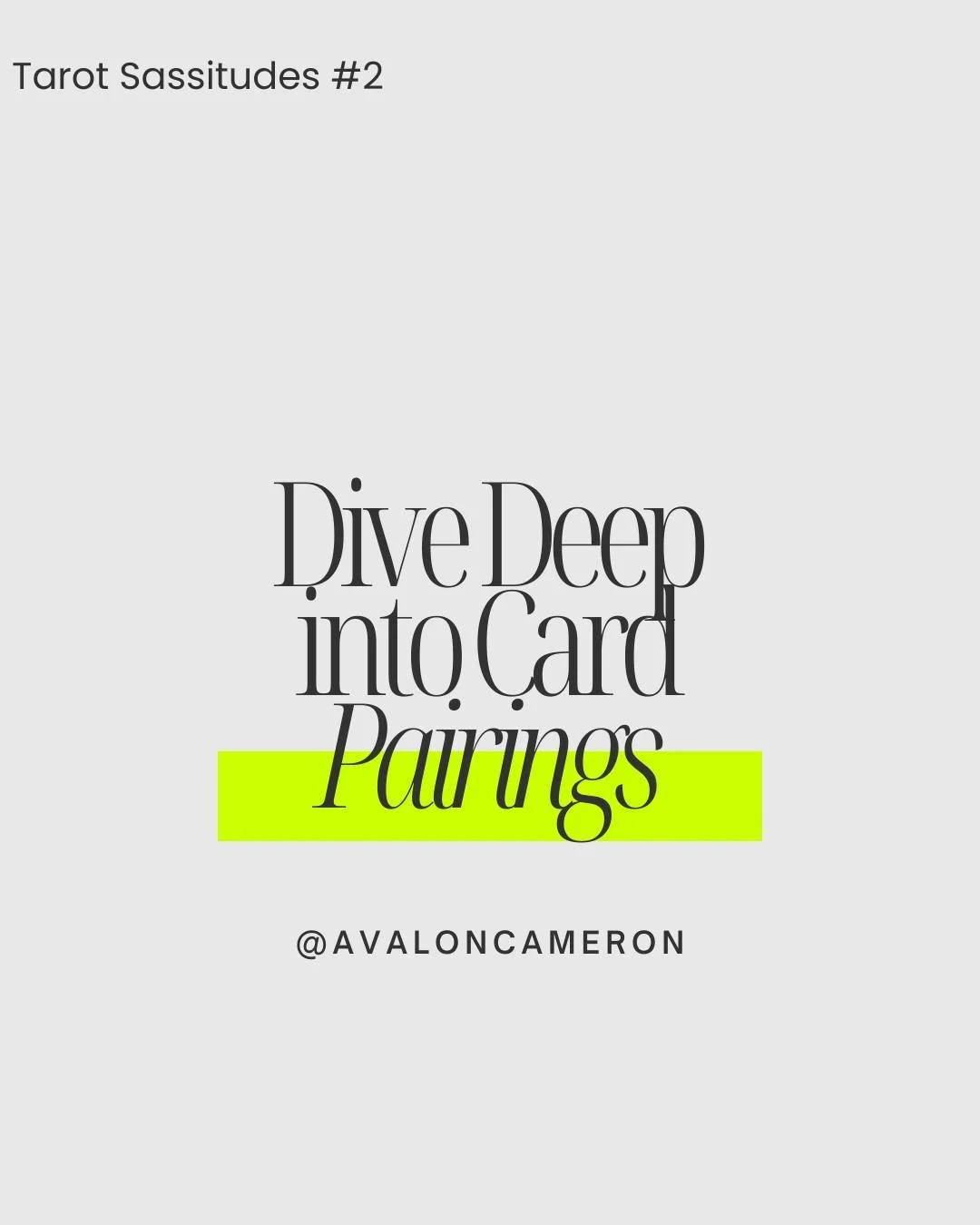 Avalon Cameron the Folk Witch, Tarot Teacher, Book Lover