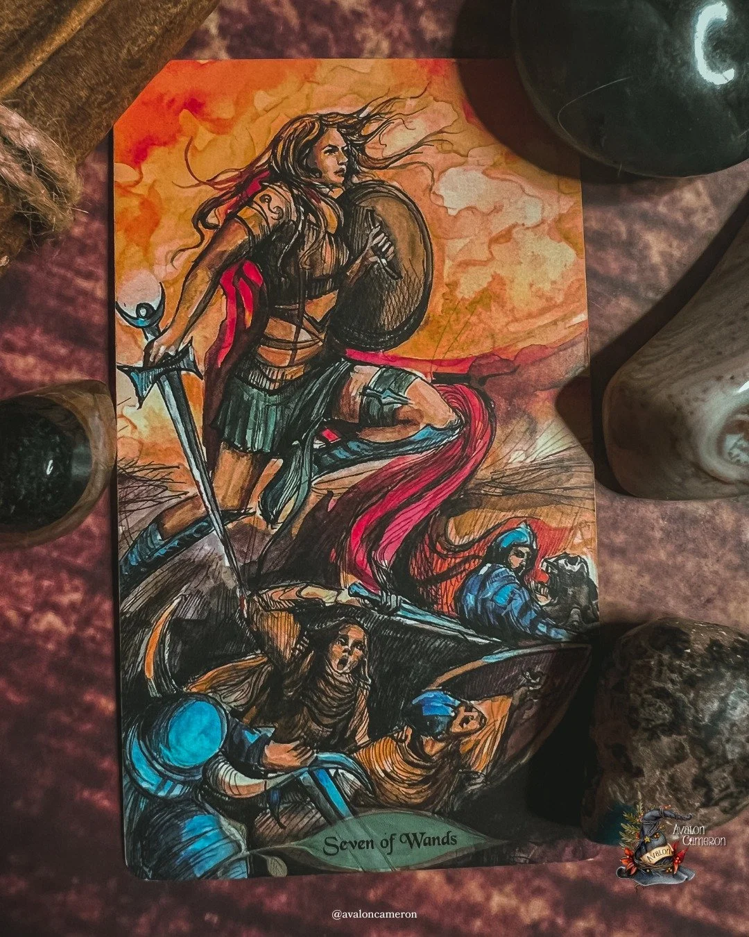 1st Edition Bonestone & Earthflesh Tarot by Avalon Cameron with art by ...