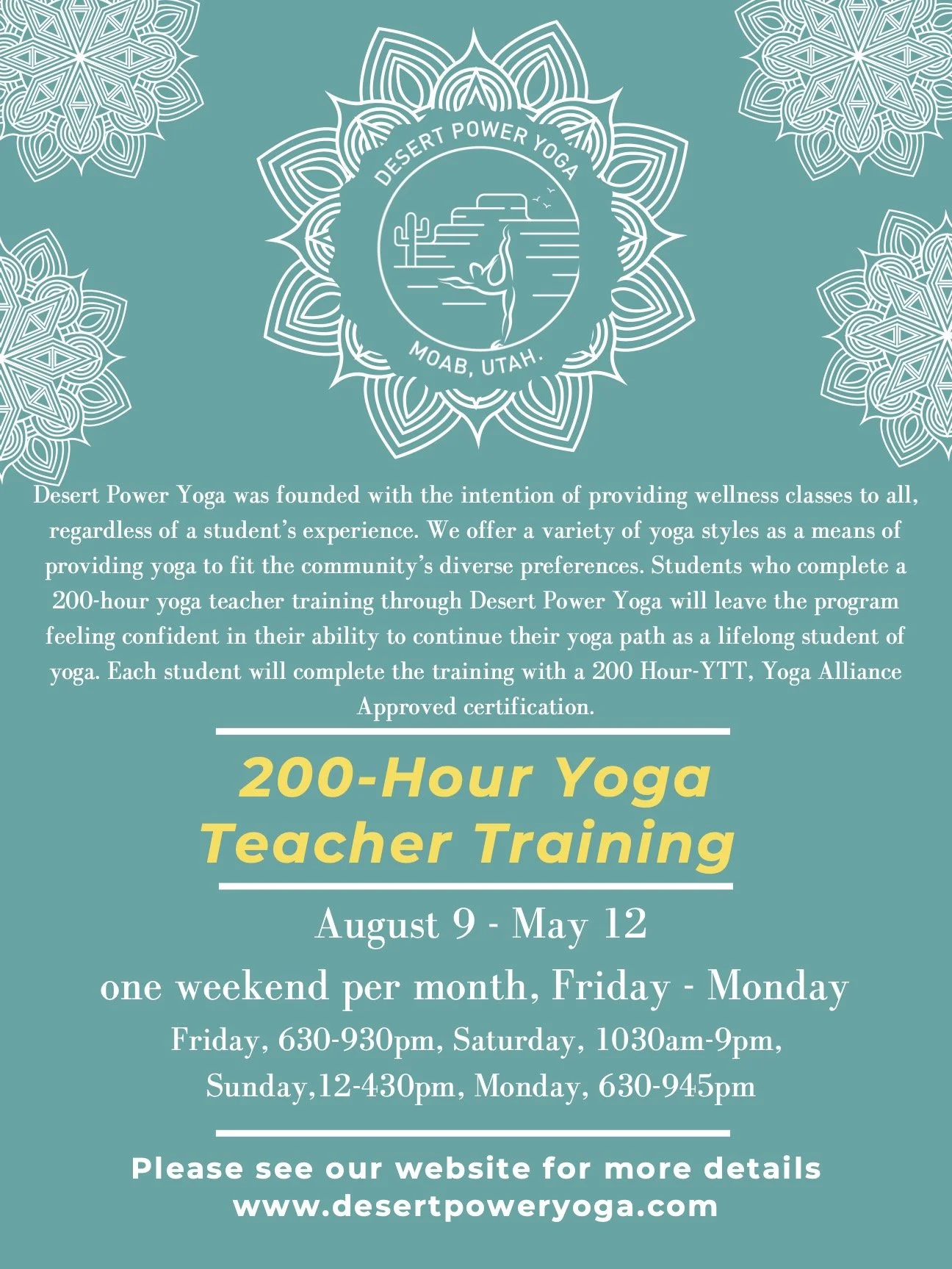 Desert Power Yoga | Moab Yoga and Barre Studio