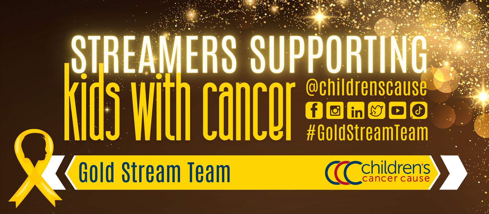 Streamers Supporting Kids with Cancer — Children's Cancer Cause