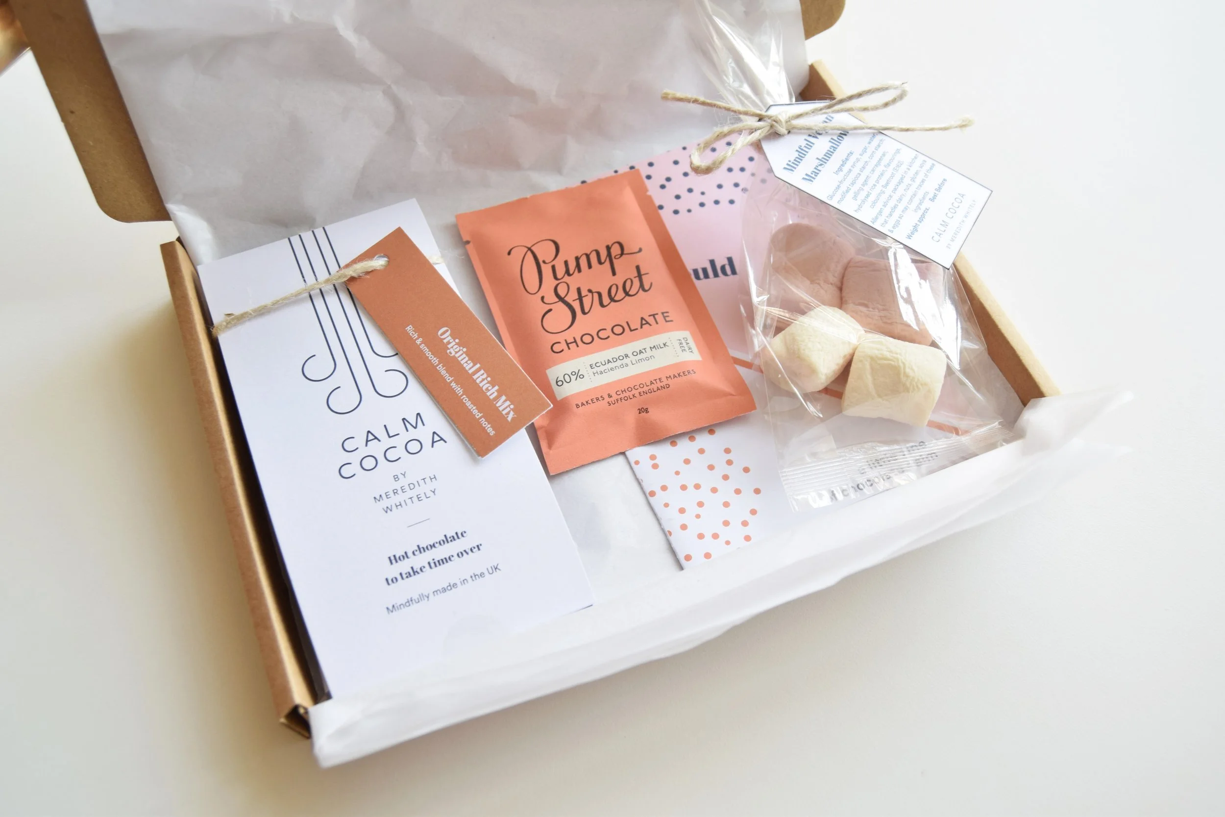 Hot Chocolate Letterbox Gifts Mindful Mouthfuls Original Calm ...