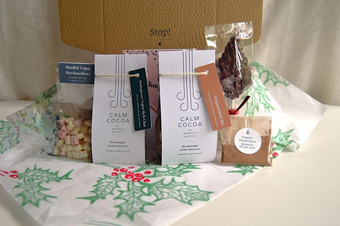 Hot Chocolate Letterbox Gifts Mindful Mouthfuls Relaxing Rocky ...