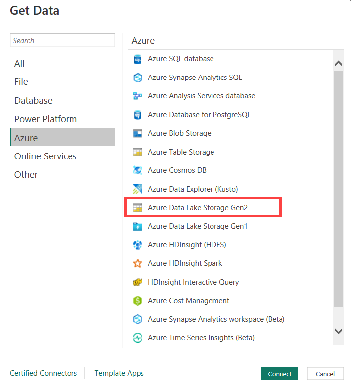 Querying Data in Azure Data Lake Storage Gen 2 from Power BI — Coates ...