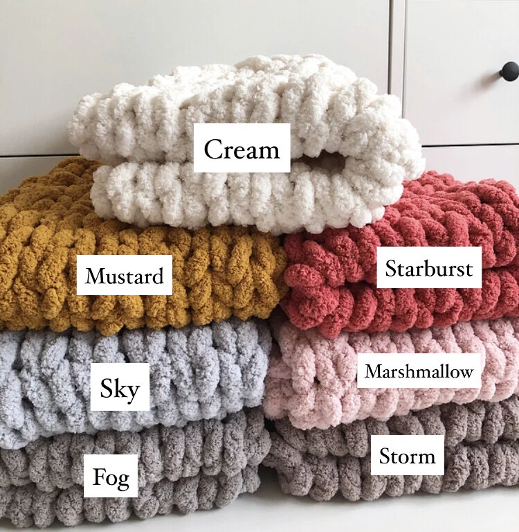 Chunky Knitted Baby Blankets