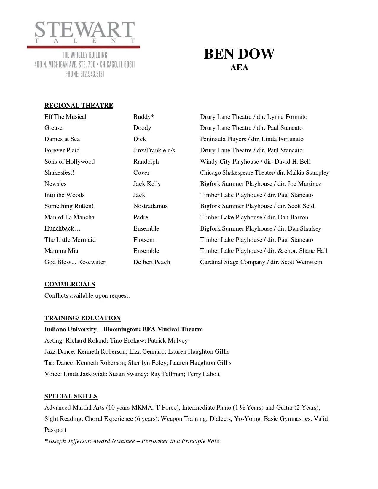 Resume — Ben Dow