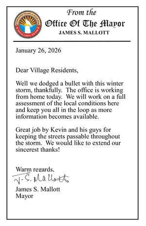 Message from the Mayor — Village of Ocean Beach