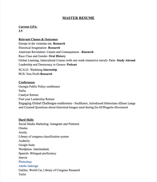 What is a Master Resume and Why You Need One — Scholastic Babe
