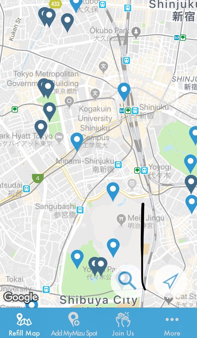 Japan's first free refill app, mymizu , launching 20th Sept! — mymizu