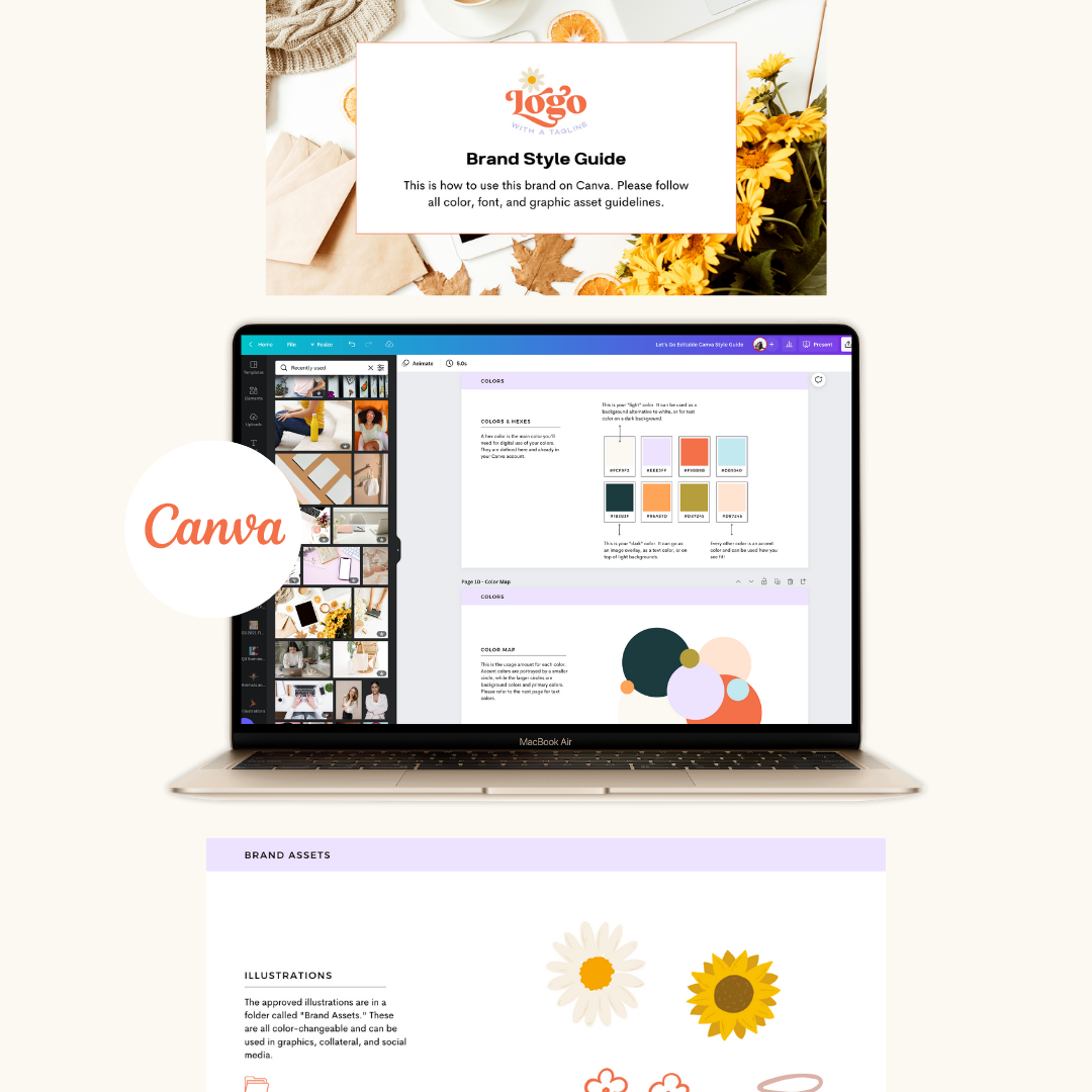 Canva Style Guide: A Canva Editable Identity Guide — Bold August Design ...