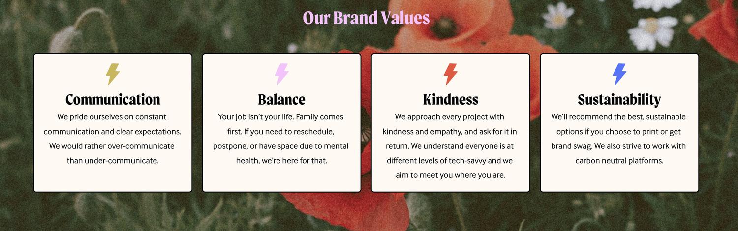 Why Your Brand Needs Values and How to Create Them — Bold August Design ...