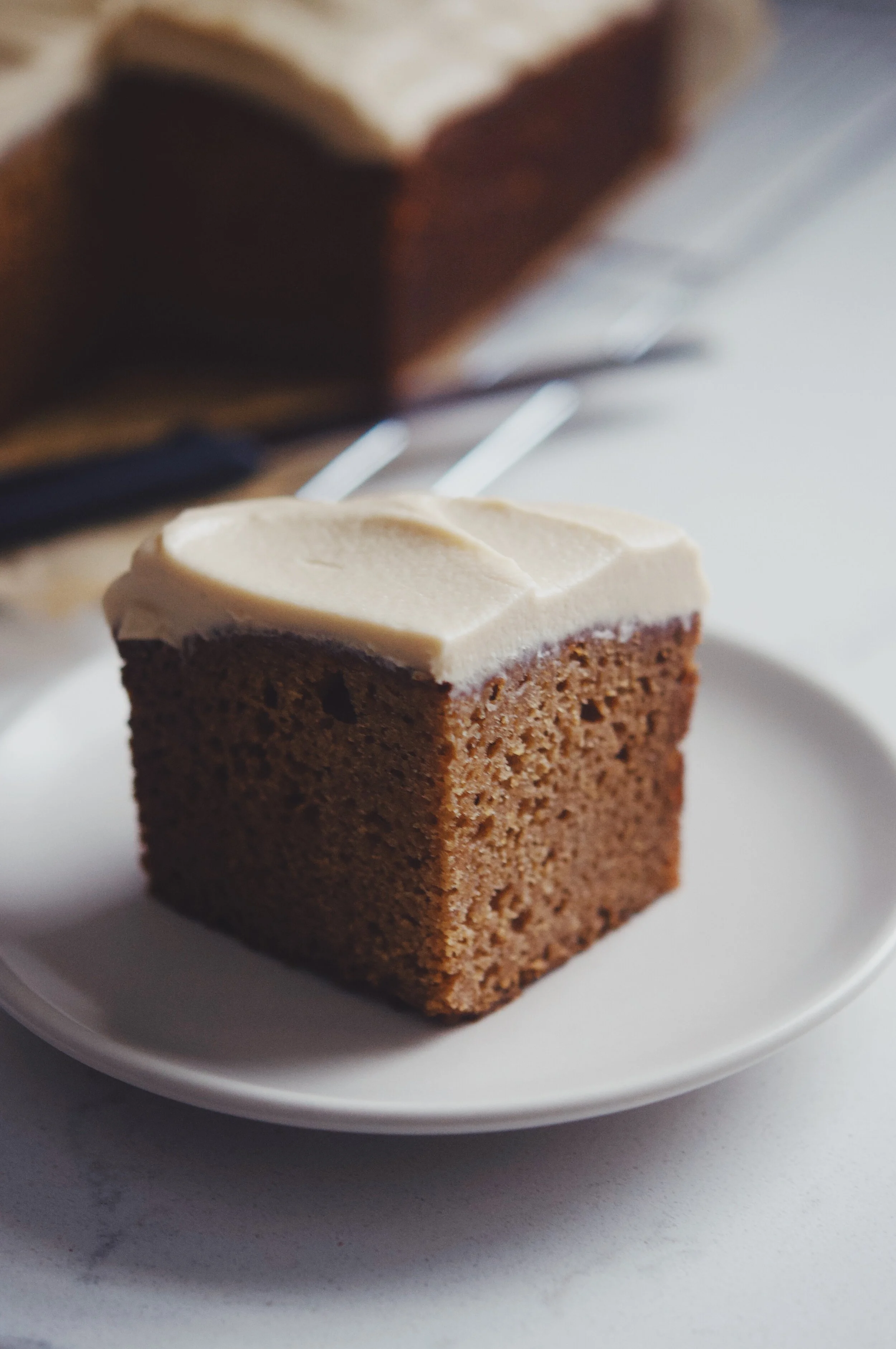 ginger cake + fudgy toffee frosting! — Sea Biscuit Bakery
