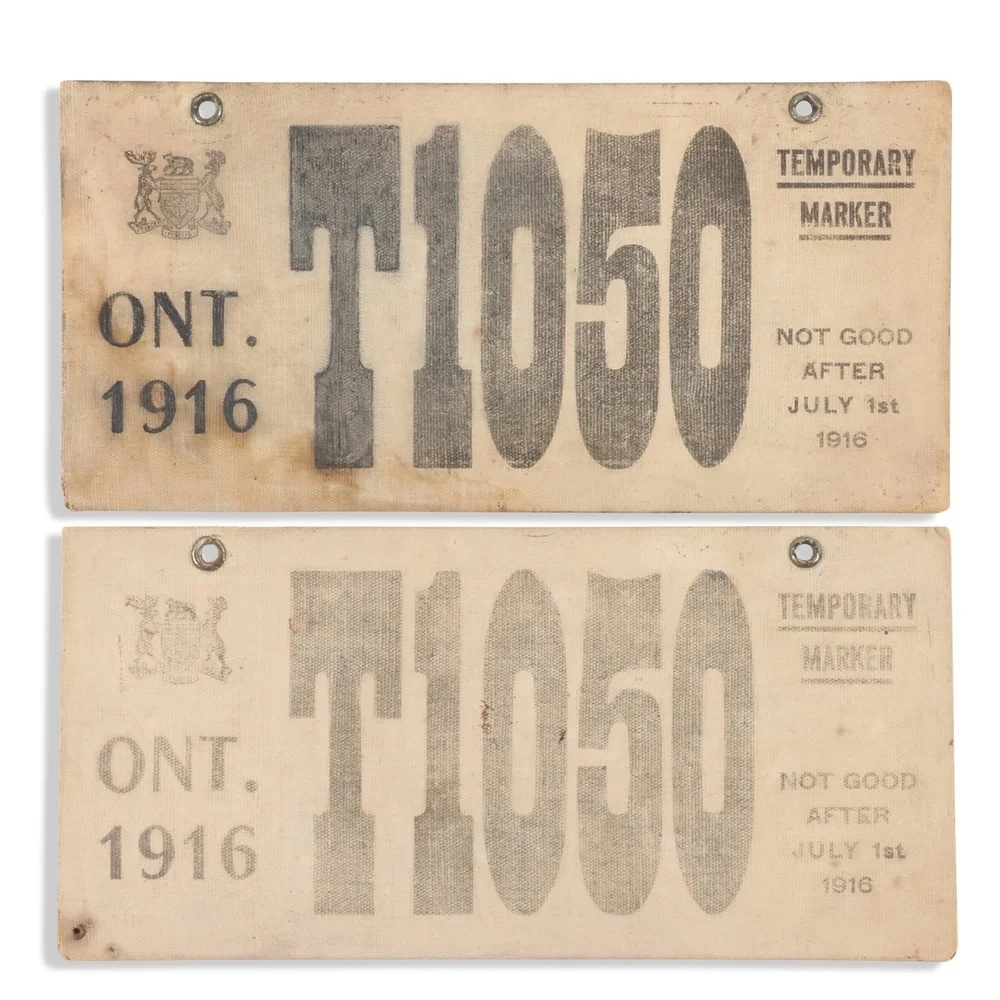 License Plate — Miller and Miller Auctions