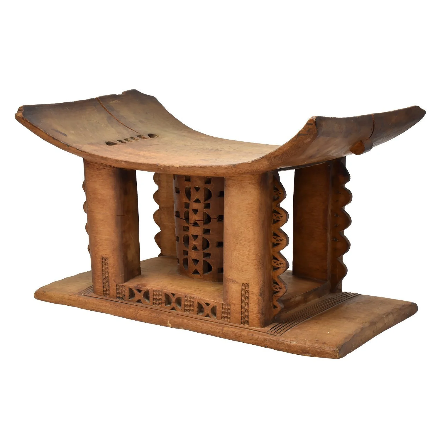 Woman's Stool, Asante (Ashanti), Ghana — Morgan Oakes Gallery