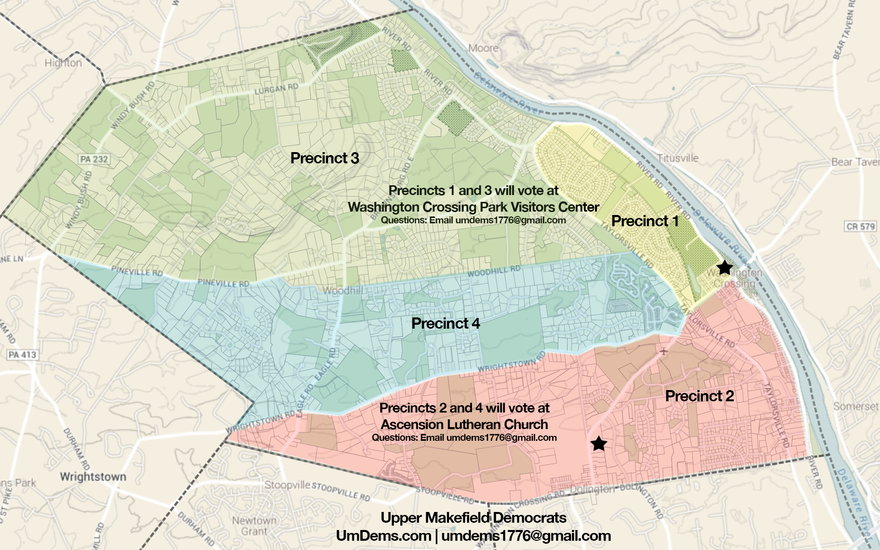 Upper Makefield Voting Districts — Upper Makefield Democrats