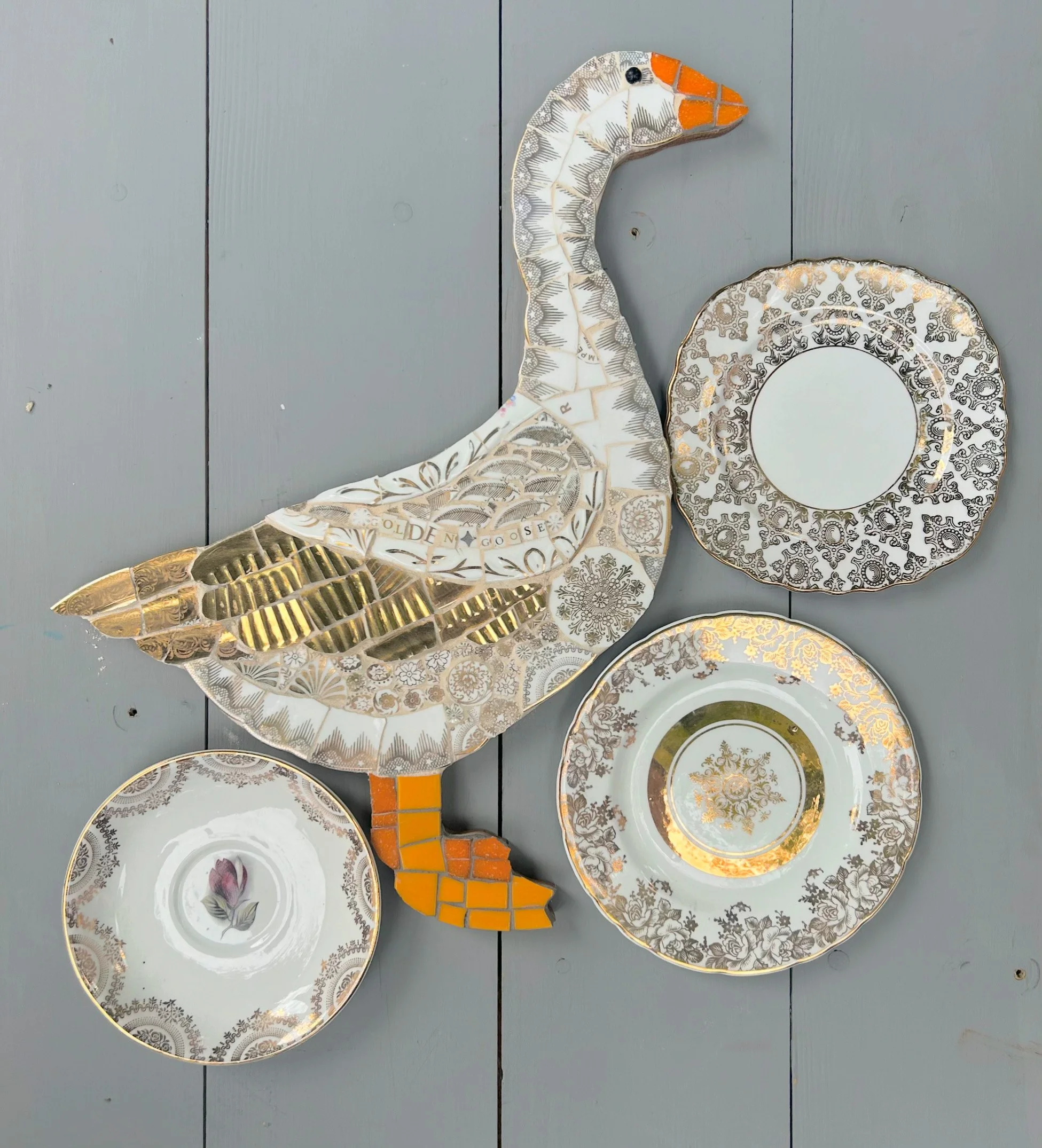 GEESE AT CHESTER CATHEDRAL — ChinaJack Mosaics
