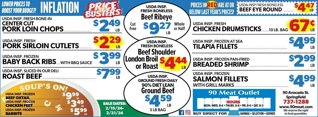 Weekly Sales — 90 Meat Outlet