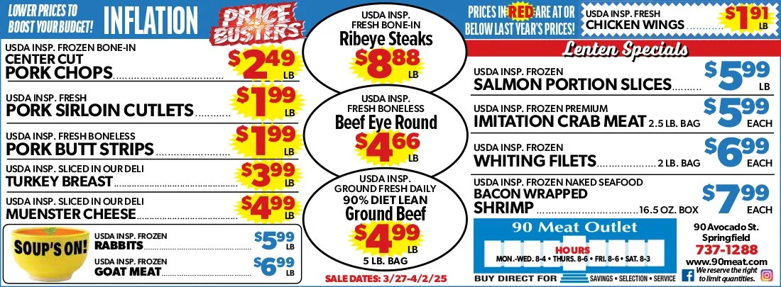 Weekly Sales — 90 Meat Outlet